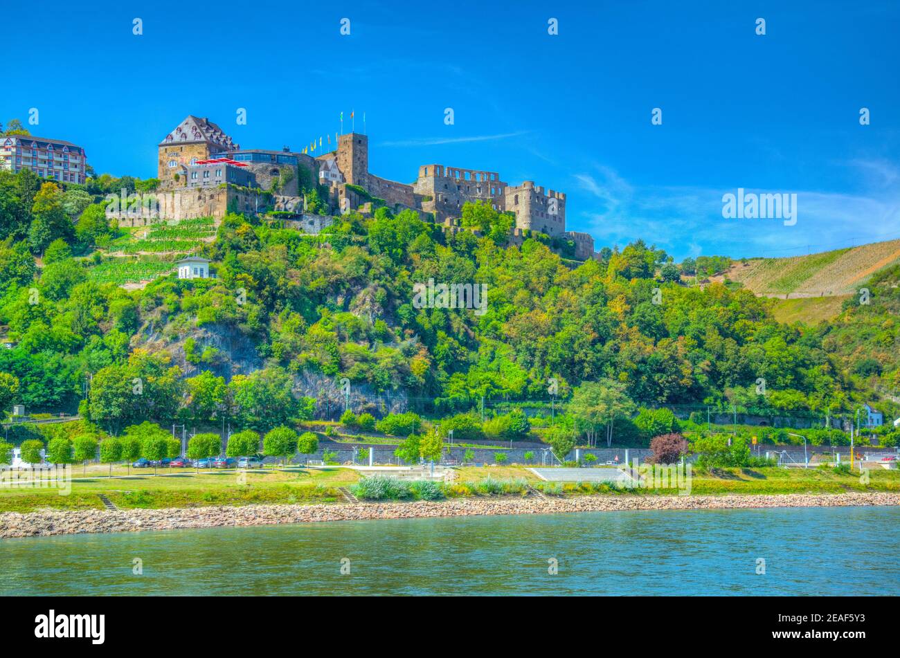 Schloss Rheinfels Turm Stockfotos und -bilder Kaufen - Alamy