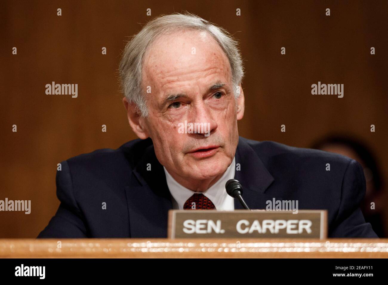 Senator Tom Carper, ein Demokrat aus Delaware, ein Demokrat aus ...