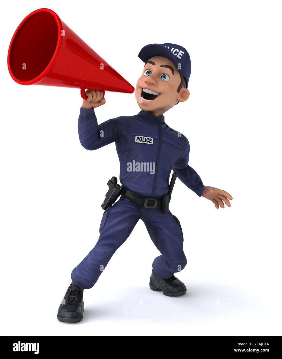 Vector Illustration Cartoon Police Stockfotos und -bilder Kaufen - Alamy