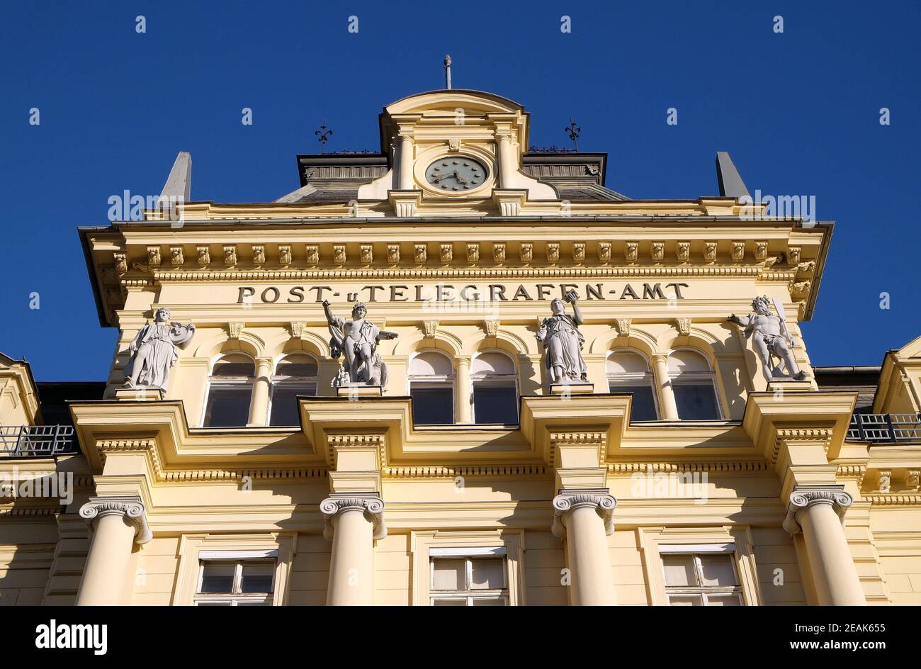 Das Postamt aus der Kaiserzeit von Österreich in Die Stadt Bad Ischl ...