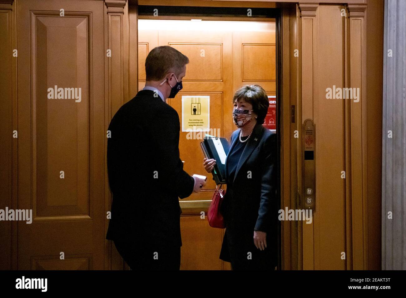 Die Senatorin der Vereinigten Staaten, Susan Collins (Republikanerin ...