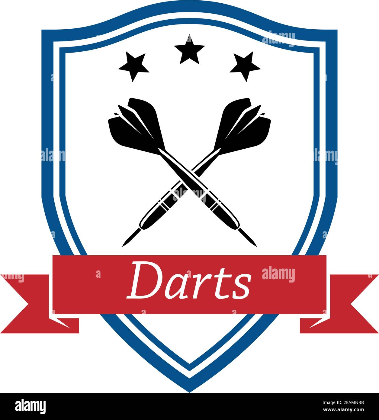 Blaues schild mit weißem pfeil Stock-Vektorgrafiken kaufen - Alamy