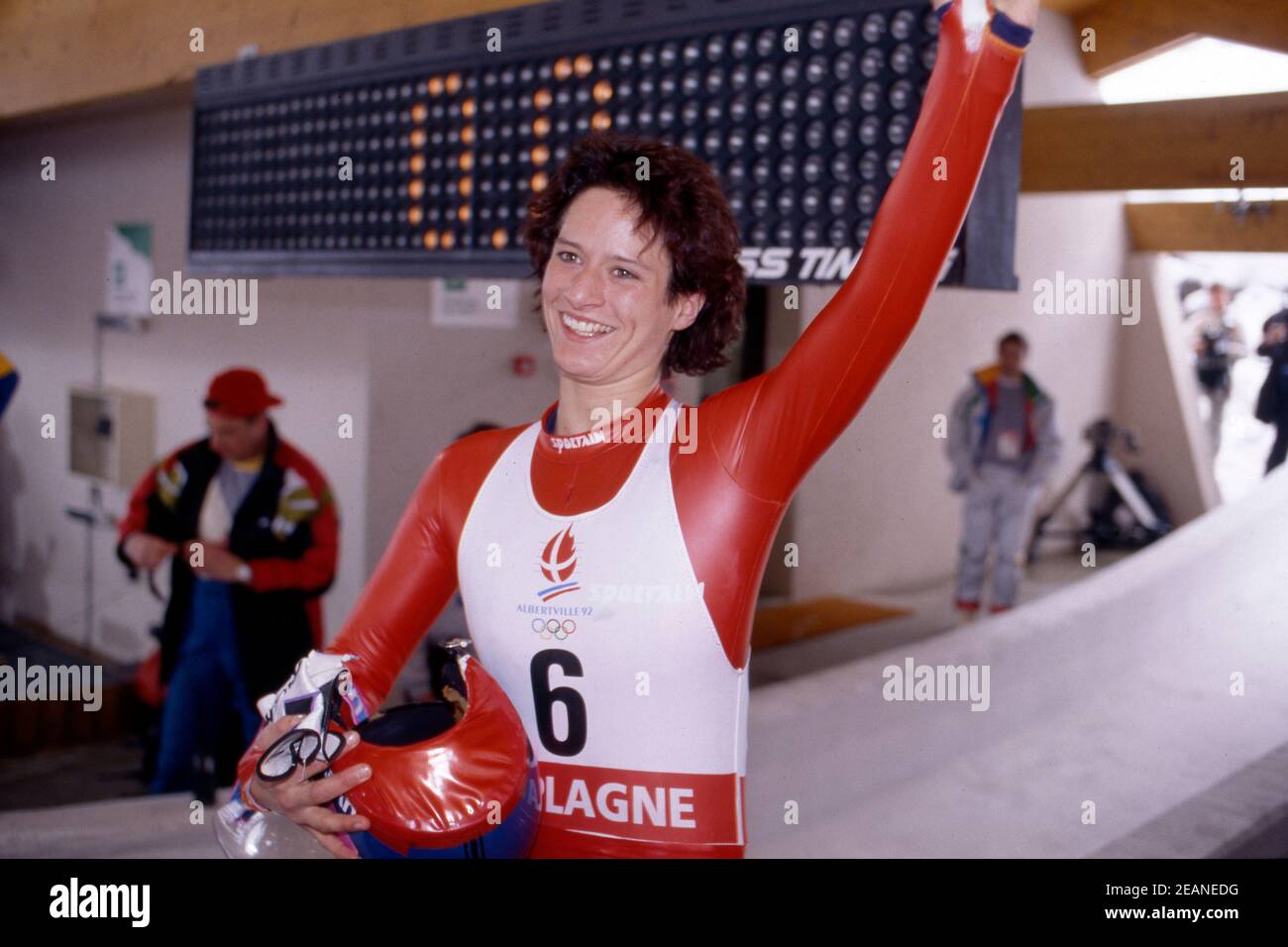Doris NEUNER, AUT, Olympiasiegerin, Goldmedaille, Jubel, Jubel, Freude, Jubel, im Ziel, Rodeln ...