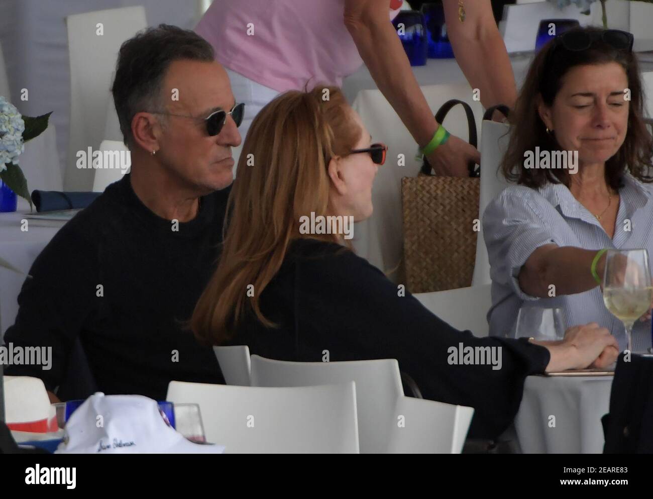 MIAMI BEACH, FL - APRIL 20: Rock-Legende Sänger Bruce Springsteen und ...