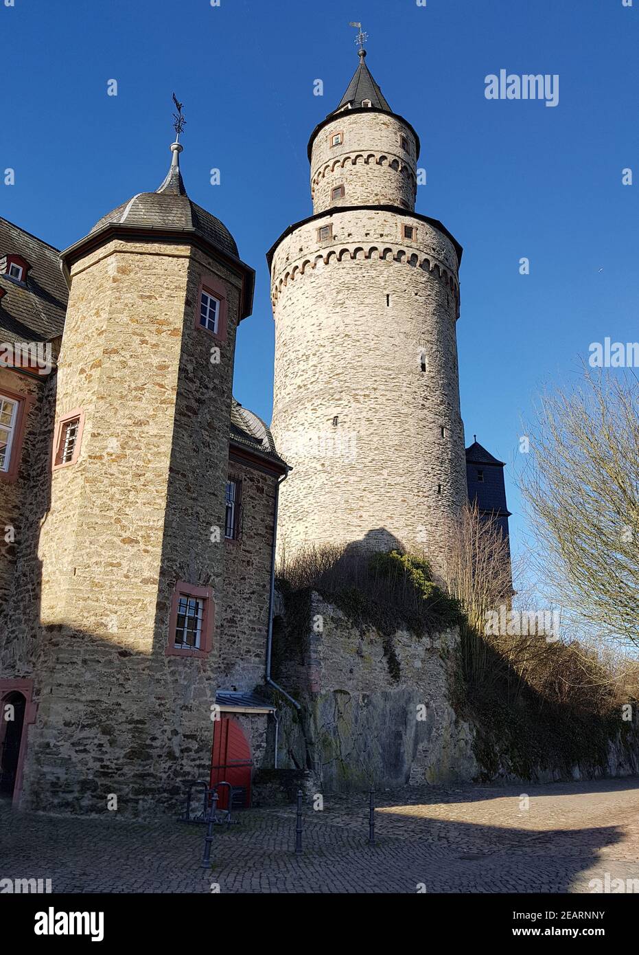 Hexenturm, Bergfried, Altstadt, Idstein Stockfotografie - Alamy