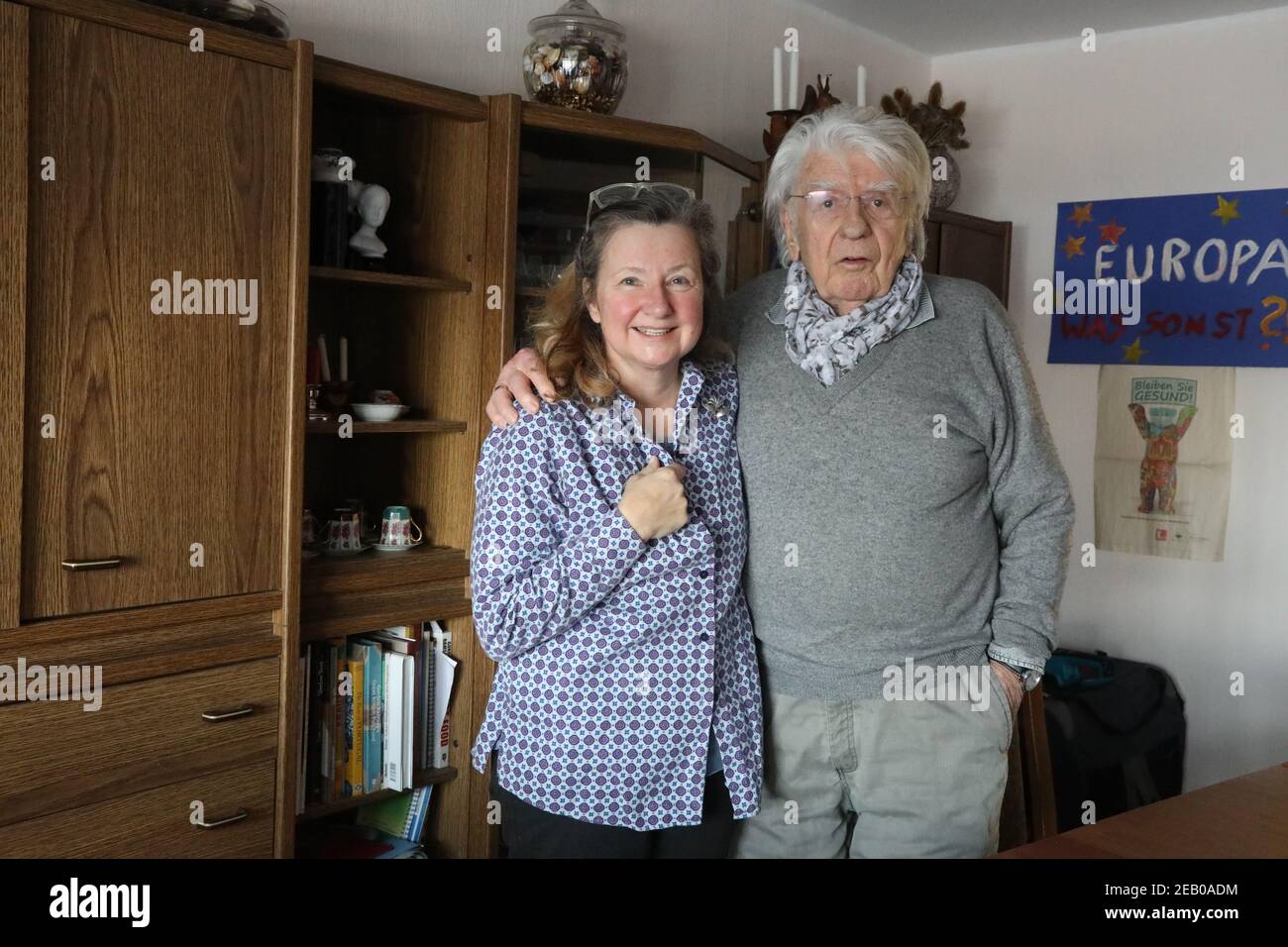 Schauspieler Heinz Behrens und Ehefrau Birgit bei der Aufzeichnung der ...