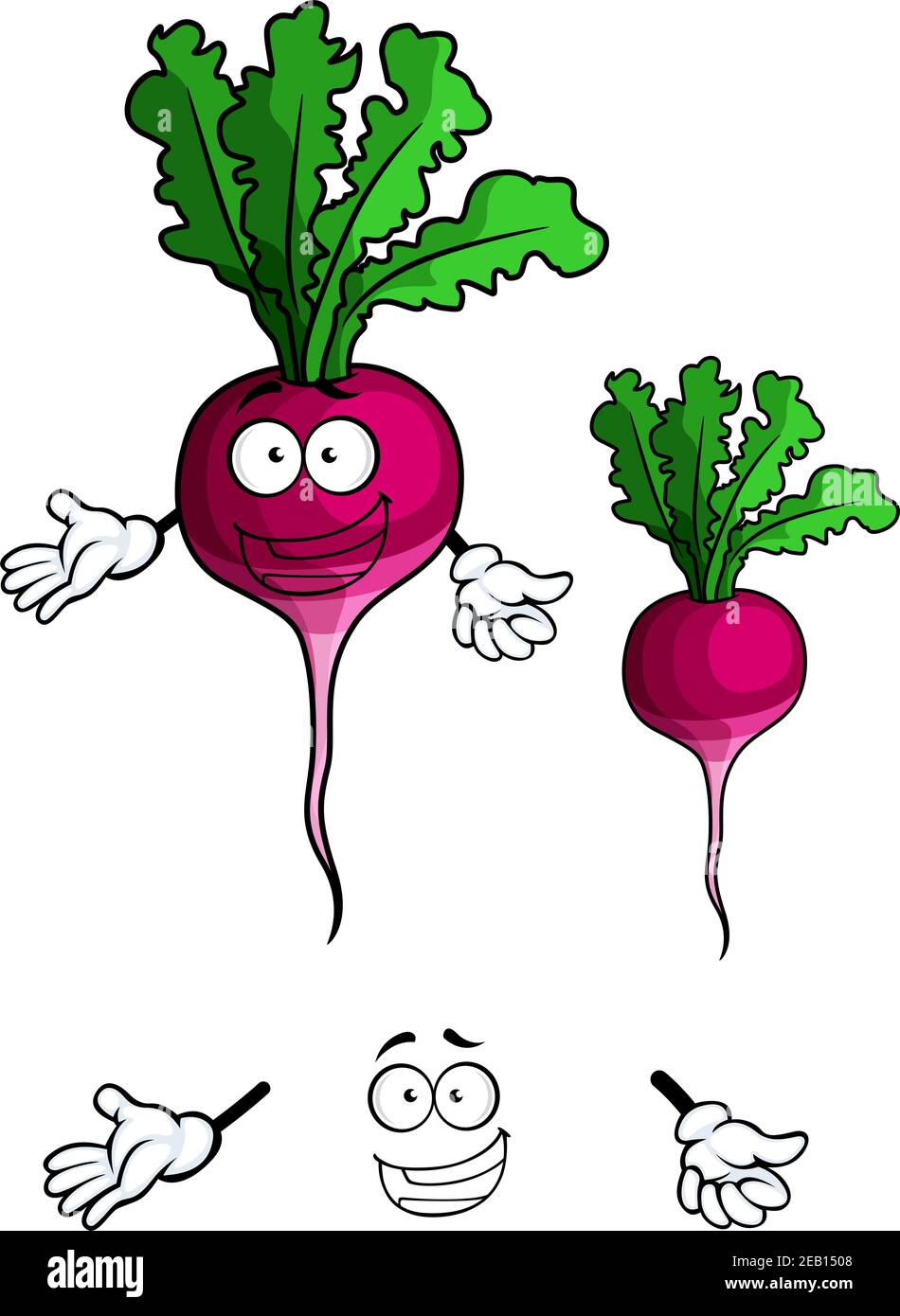 Cartoon illustration funny beet vegetable -Fotos und -Bildmaterial in ...