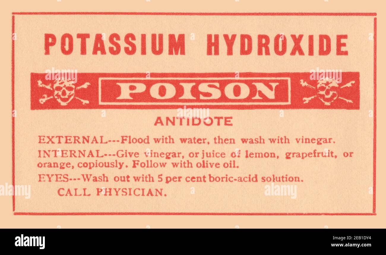Potassium hydroxide -Fotos und -Bildmaterial in hoher Auflösung – Alamy