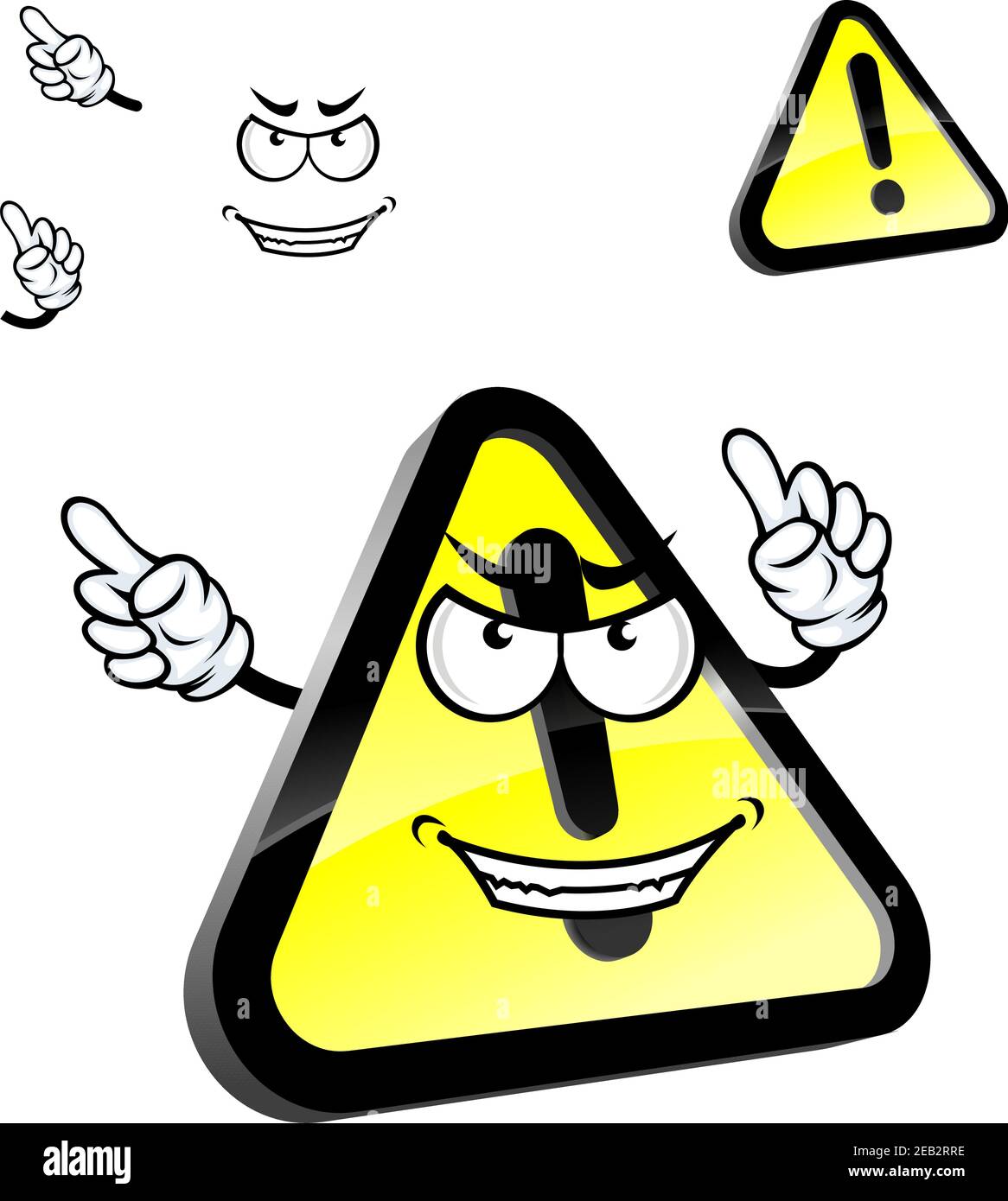 Cartoon exclamation mark character isolated -Fotos und -Bildmaterial in ...