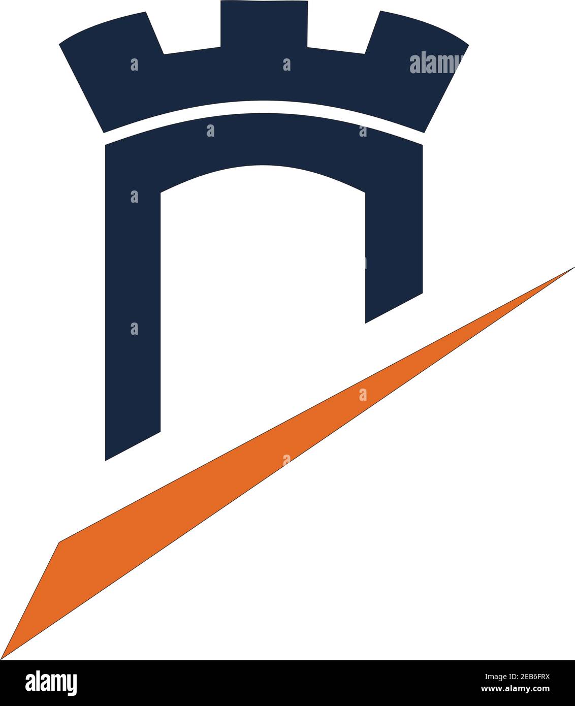 Burg vector illustration symbol Logo Template Design Stock-Vektorgrafik ...