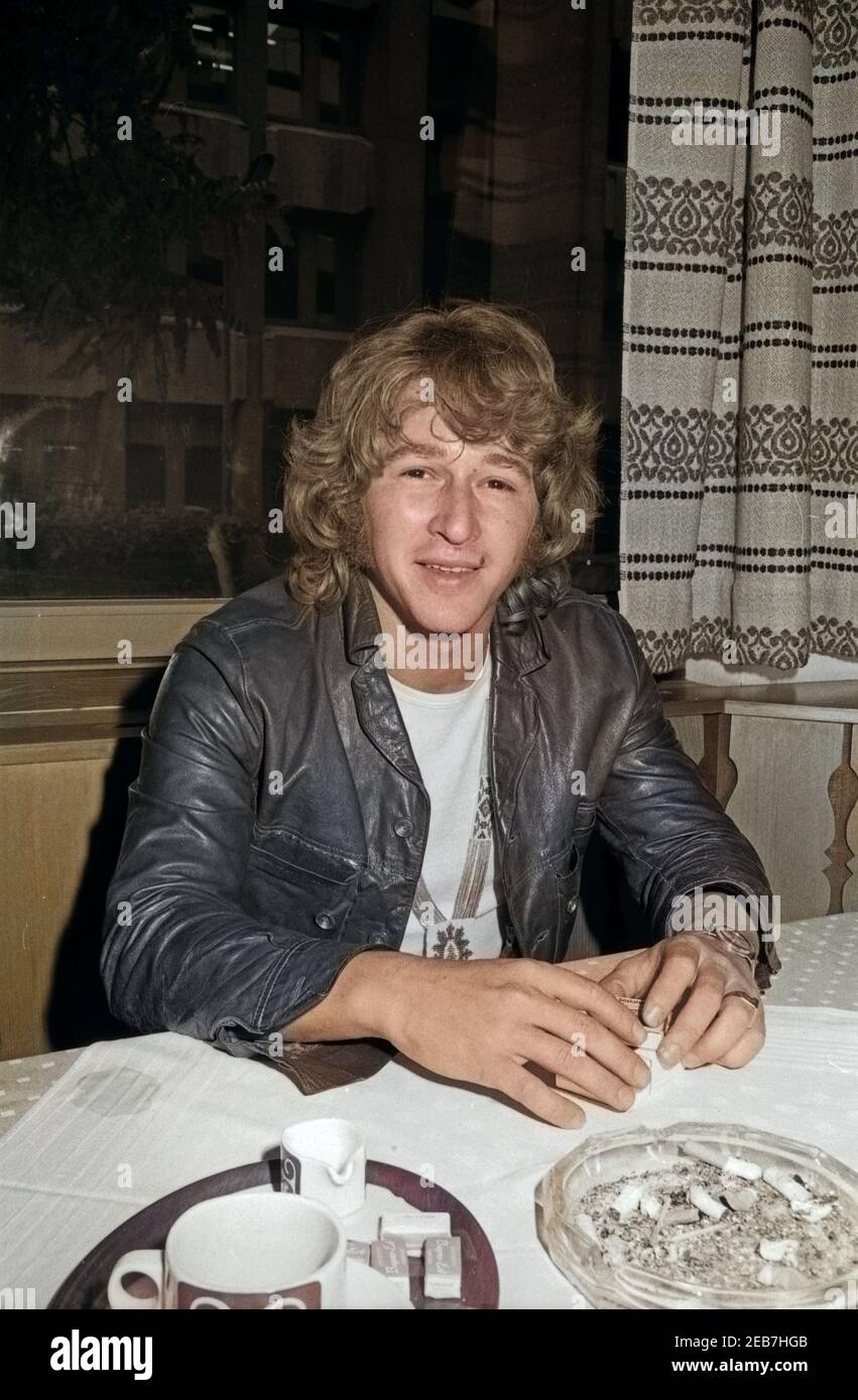 Der Deutsche Sänger Peter Maffay, 1970er Jahre Deutschland. Deutsche ...