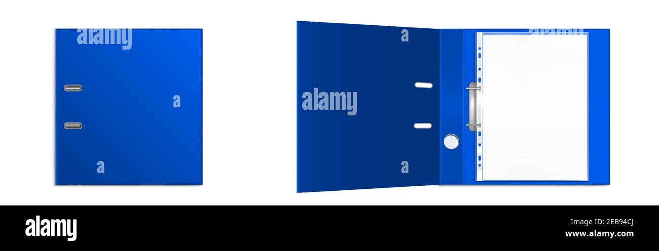 Blaue kartonmappe Stock-Vektorgrafiken kaufen - Alamy