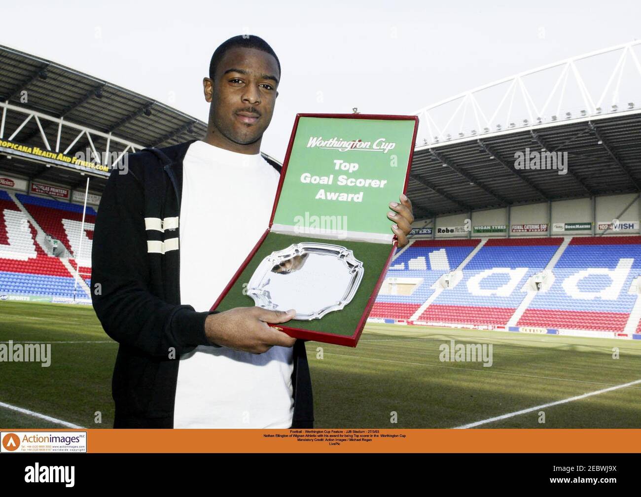 Fußball - Worthington Cup Feature - JJB Stadium - 27/3/03 Nathan ...
