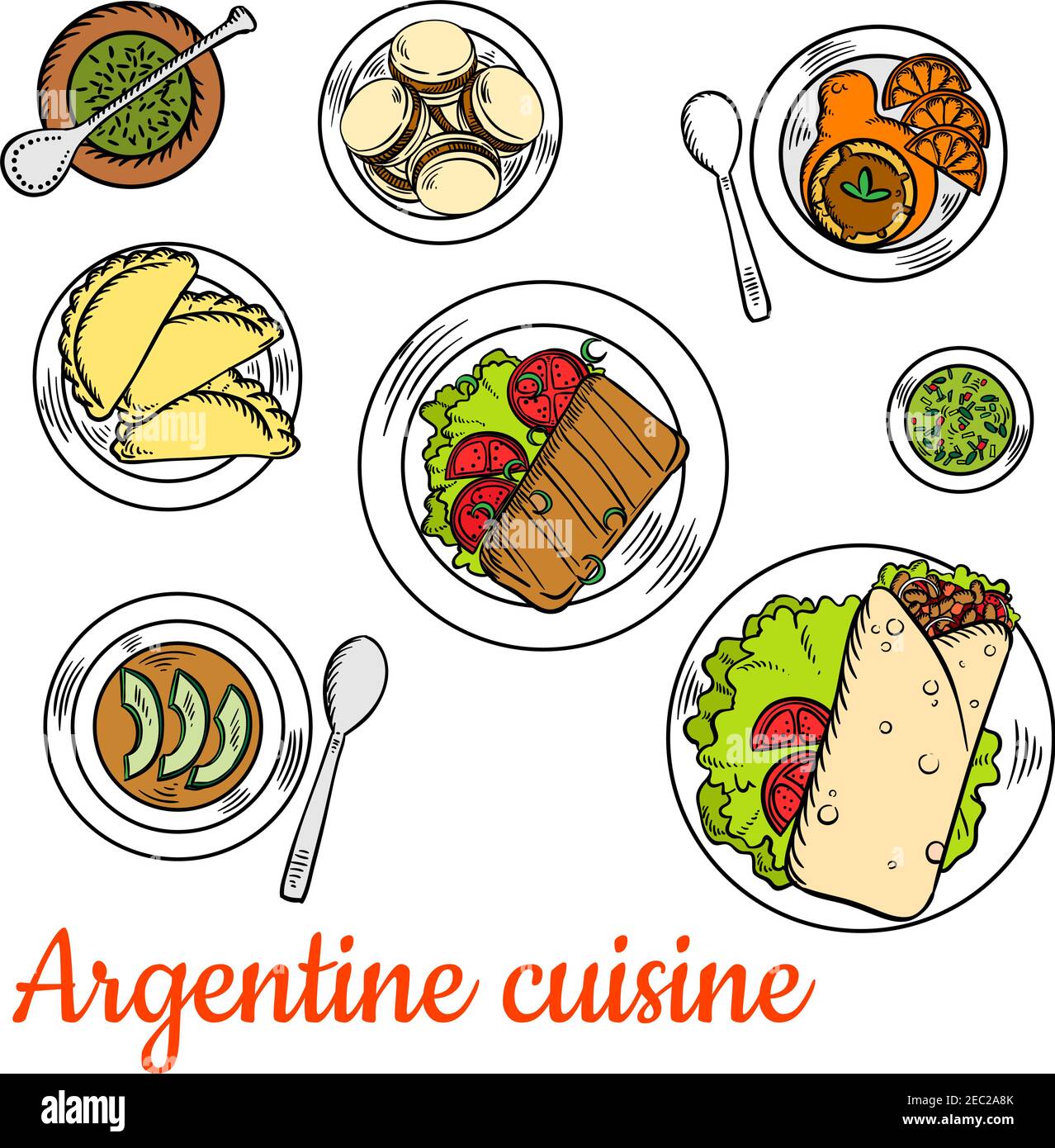 Chimichurri sauce Stock-Vektorgrafiken kaufen - Alamy