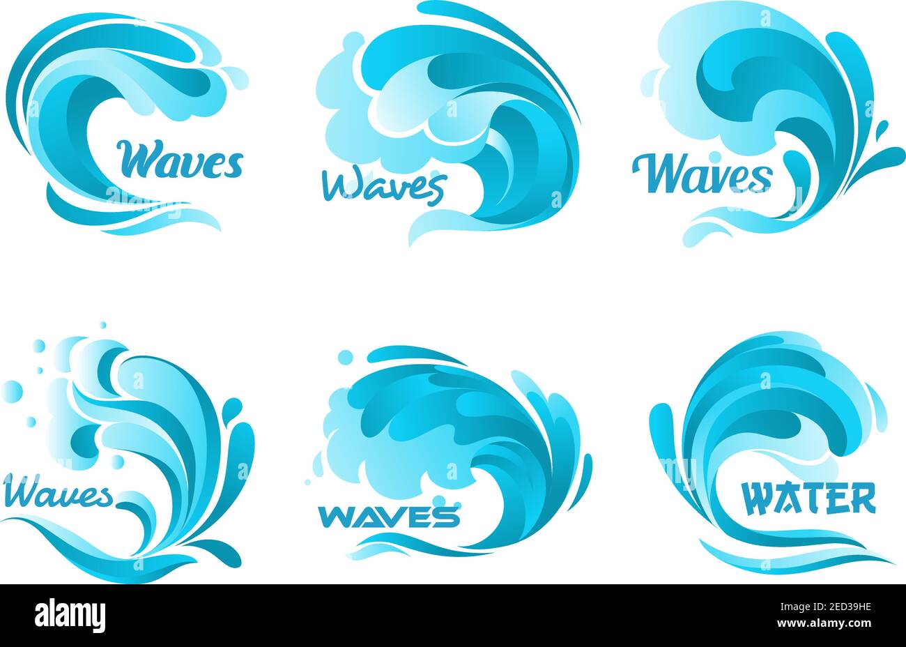 Wasserwellen Vektor