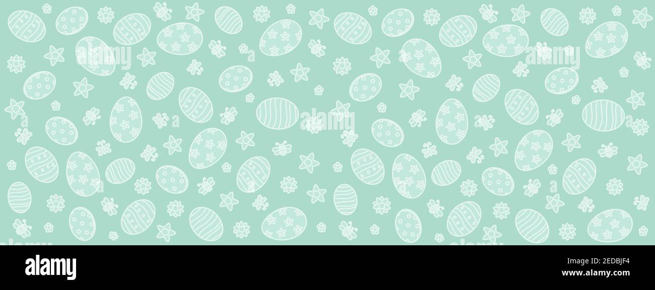 Ostern horizontalen hintergrund Stock-Vektorgrafiken kaufen - Alamy