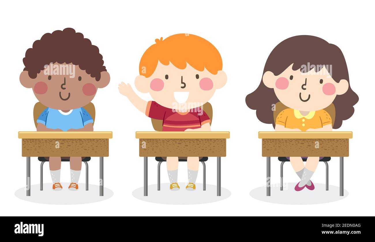 Schüler heben die hand clipart -Fotos und -Bildmaterial in hoher ...