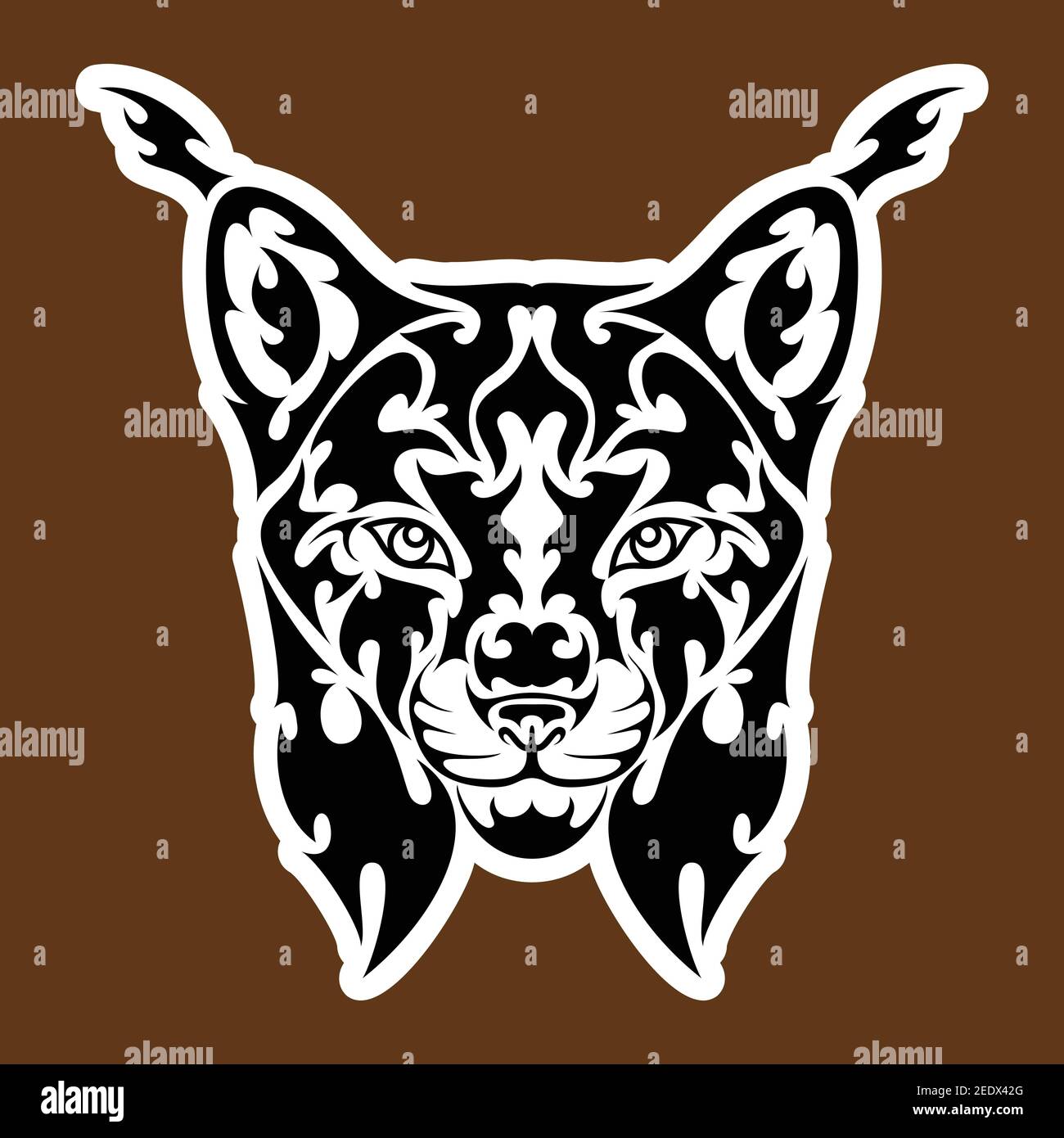 Luchs tattoo Stock-Vektorgrafiken kaufen - Alamy
