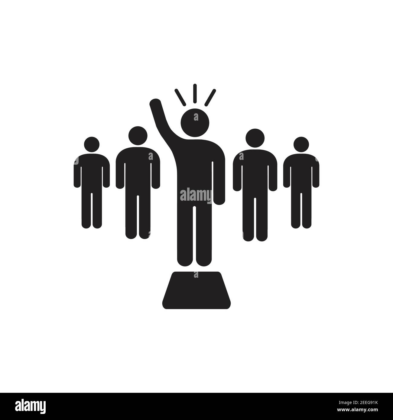 Leader Icon Vektor für Ihre Website-Design, Logo, App, UI. Illustration ...