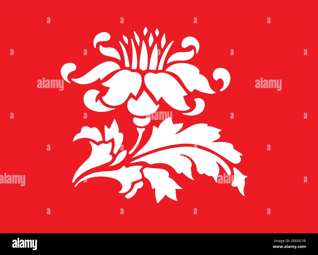 Blume Motiv Skizze für Design.Floral nahtlose Hintergrund. Dekoratives ...