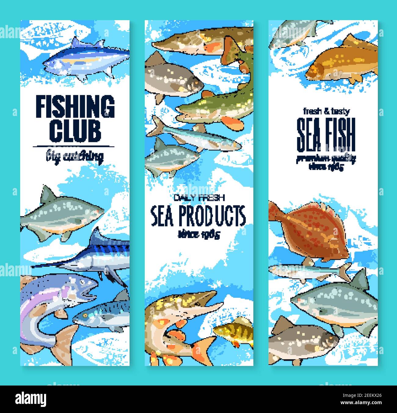 Fish fishing burbot Stock-Vektorgrafiken kaufen - Alamy