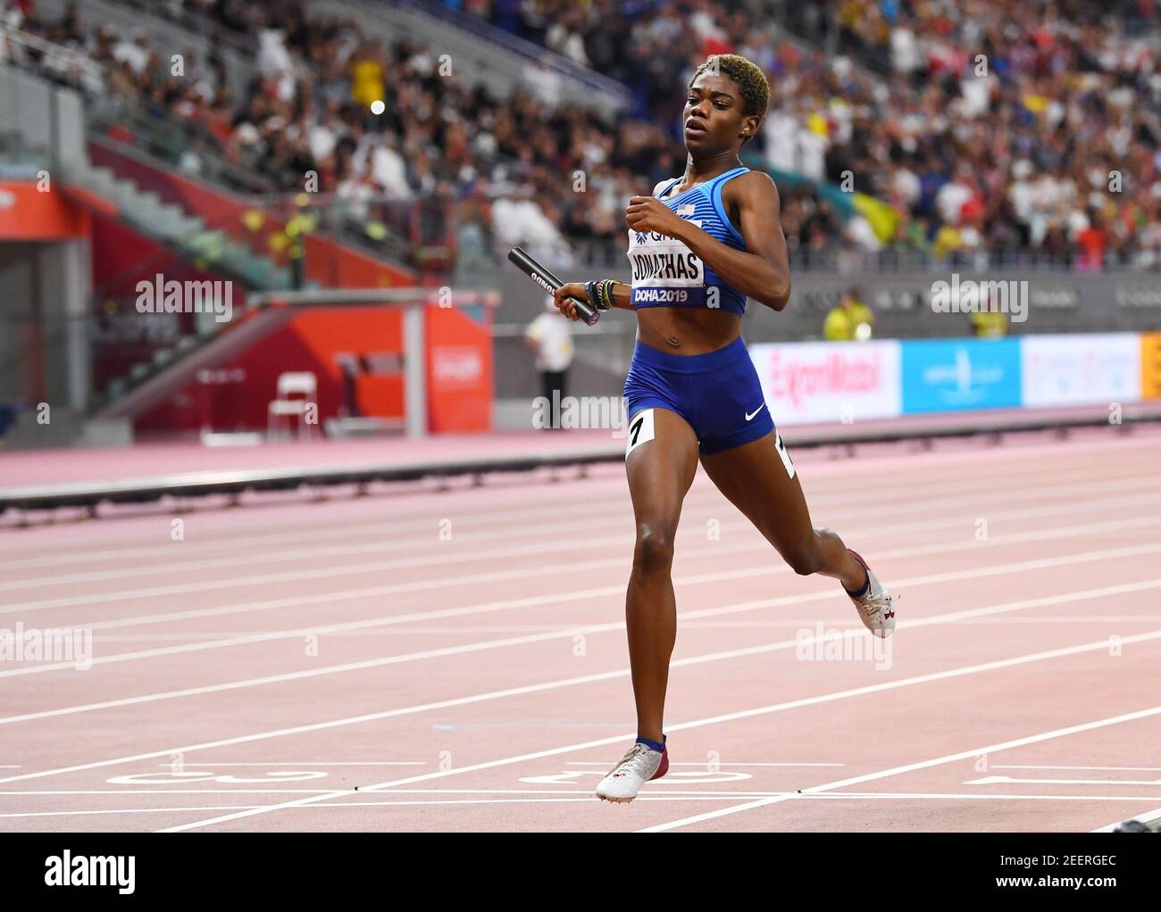 Die 4x400 meter staffel der frauen in aktion -Fotos und -Bildmaterial ...