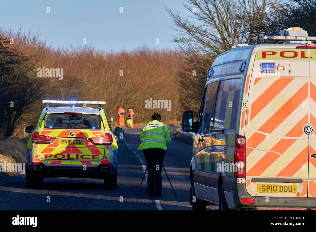 A950 Mintlaw zur Longside Road, in der Nähe des Harbro-Geländes ...