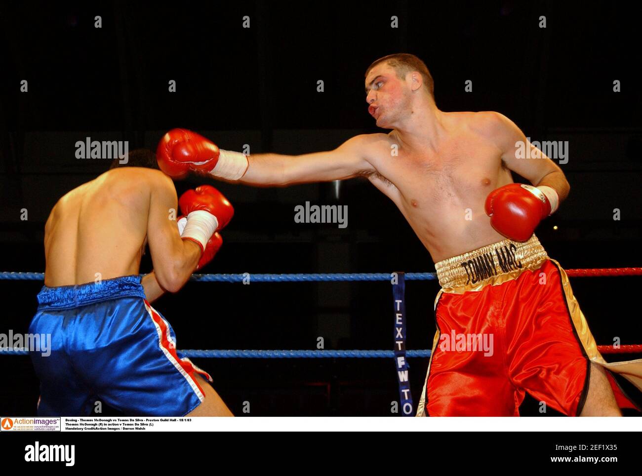Boxen - Thomas McDonagh gegen Tomas Da Silva - Preston Gilde Hall - 18/1/03 Thomas McDonagh (R ...