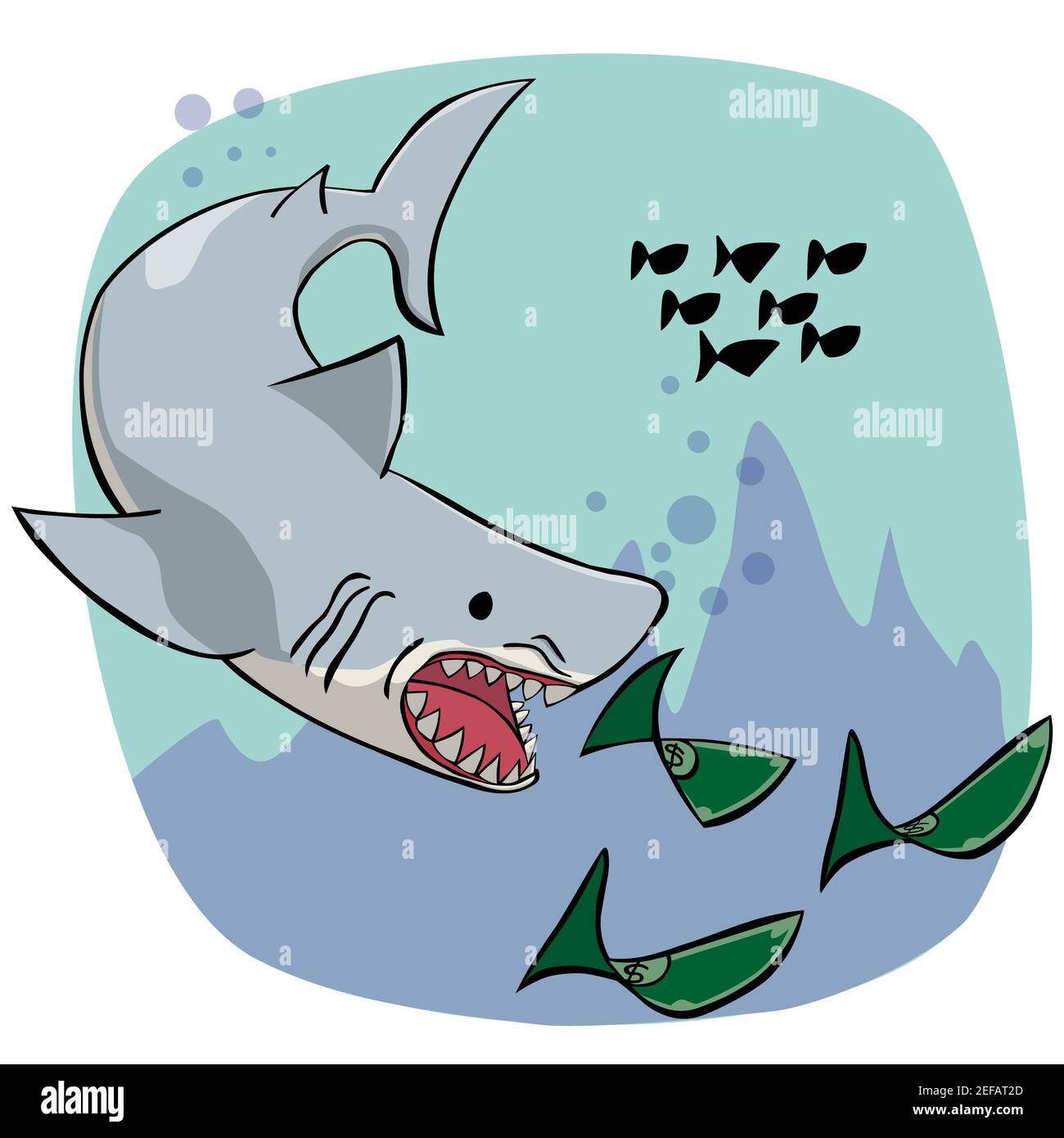 Cartoon hai -Fotos und -Bildmaterial in hoher Auflösung – Alamy