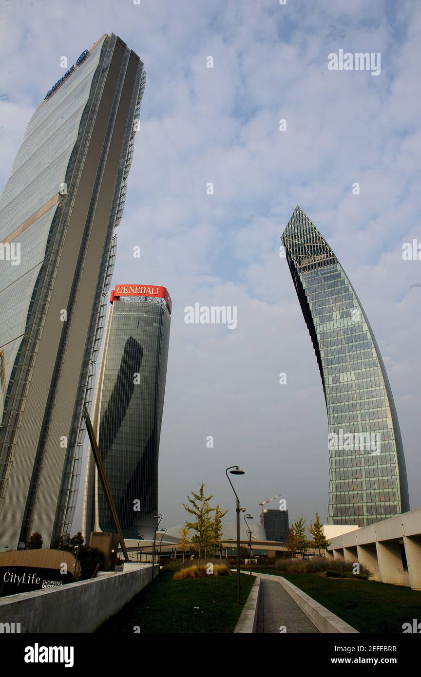 Europa, Italien, Lombardie, Mailand - Stadtleben, Tre Torri Bezirk. Lo ...