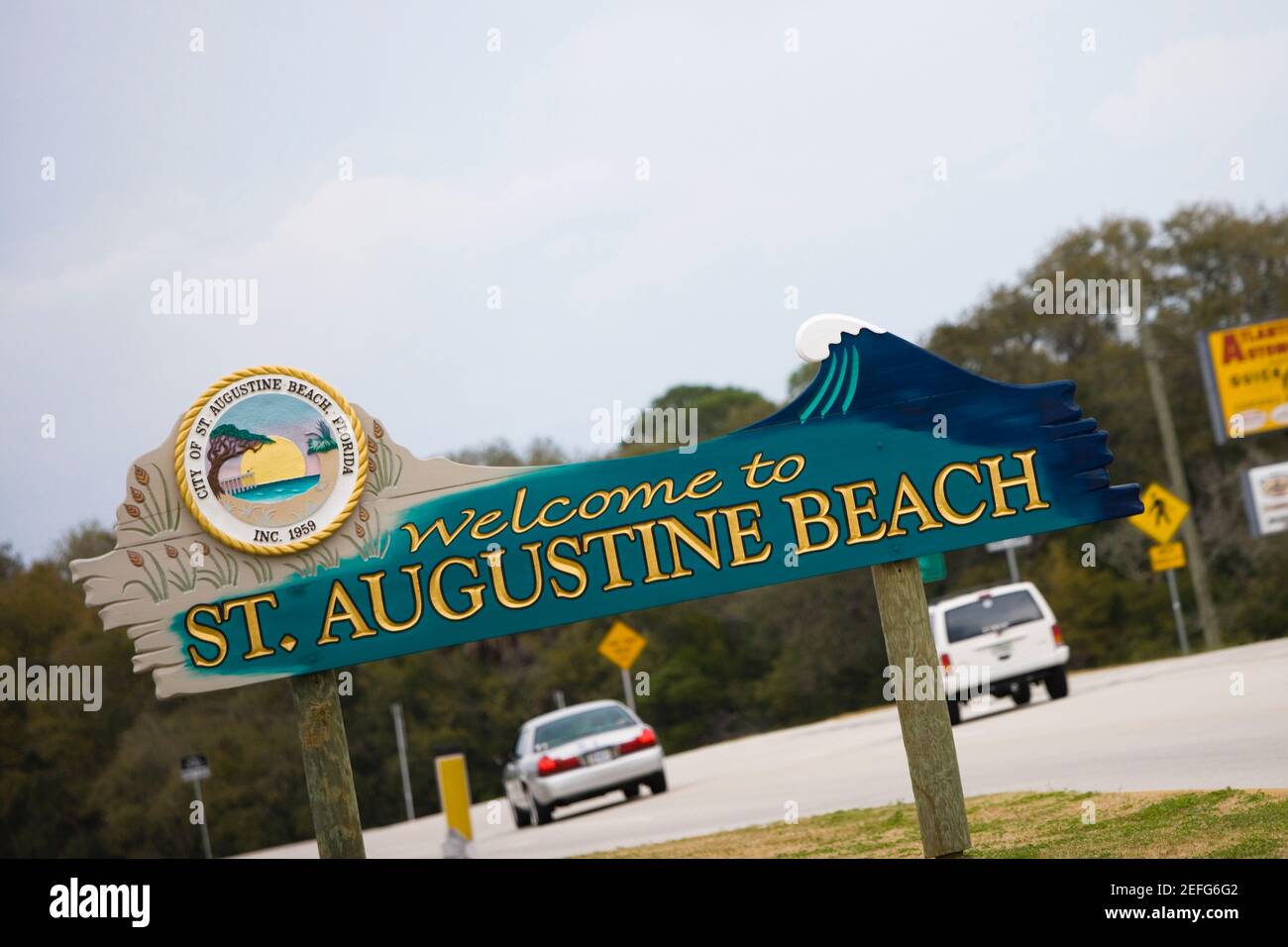 St augustine welcome sign florida -Fotos und -Bildmaterial in hoher ...