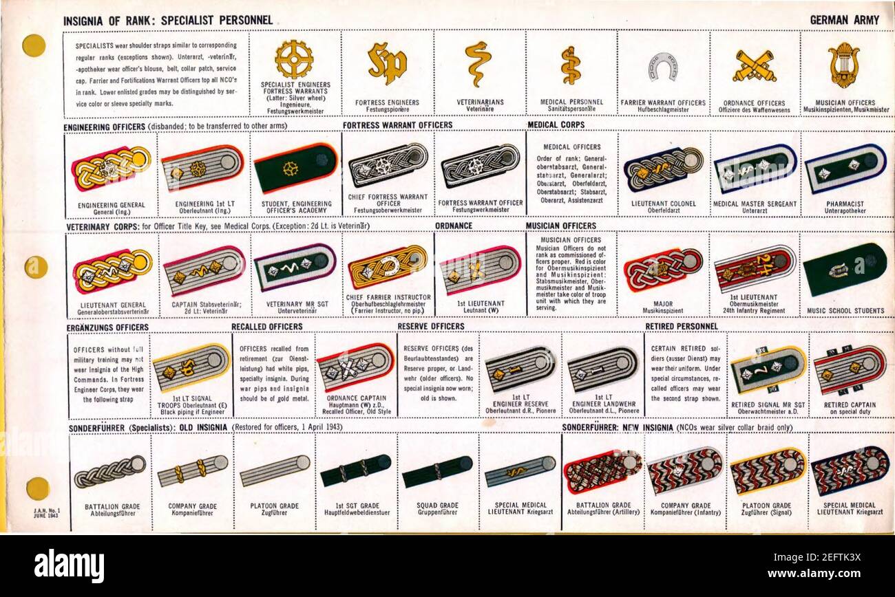 ONI JAN 1 Uniformen und Abzeichen Seite 013 Wehrmacht WW2 Dienstgrad ...