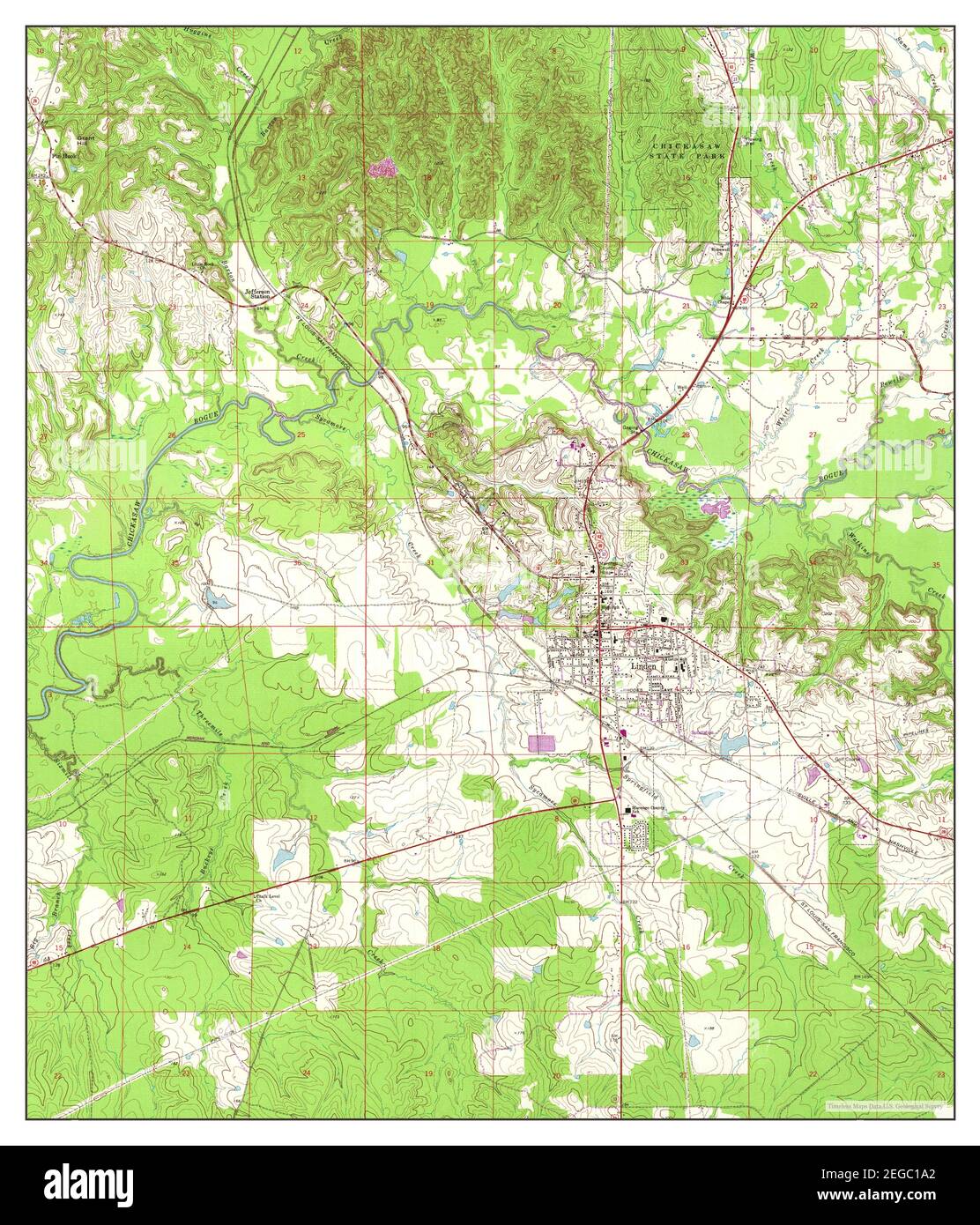 Linden alabama karte -Fotos und -Bildmaterial in hoher Auflösung – Alamy