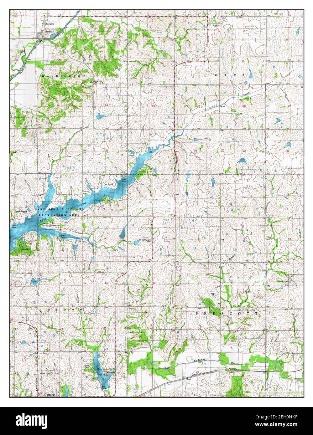 Corning Iowa Karte Stockfotos und -bilder Kaufen - Alamy