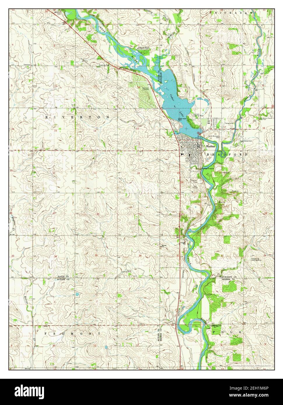 Nashua iowa karte -Fotos und -Bildmaterial in hoher Auflösung – Alamy