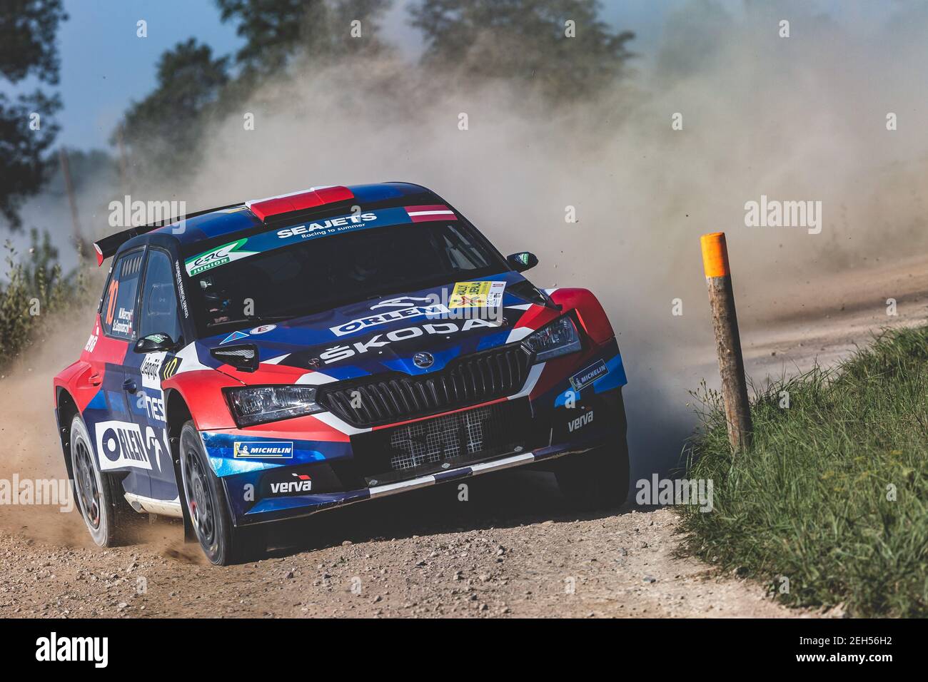 10 MARCZYK Miko (POL), GOSPODARCZYK Szymon (POL), Team Orlen Team, Skoda Fabia Rally2 Evo ...