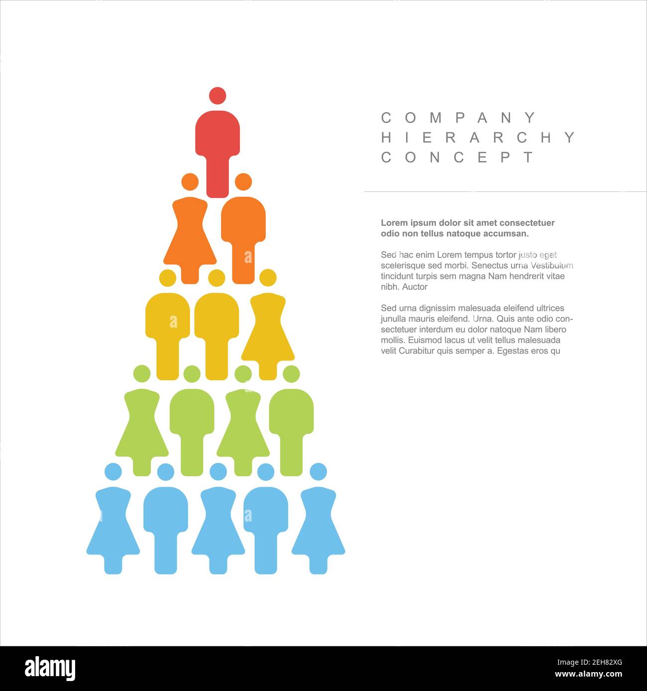 Personen Hierarchie Pyramid Structure - Hierarchie Organisation Schema ...