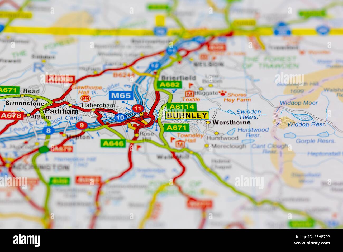 Burnley karte -Fotos und -Bildmaterial in hoher Auflösung – Alamy