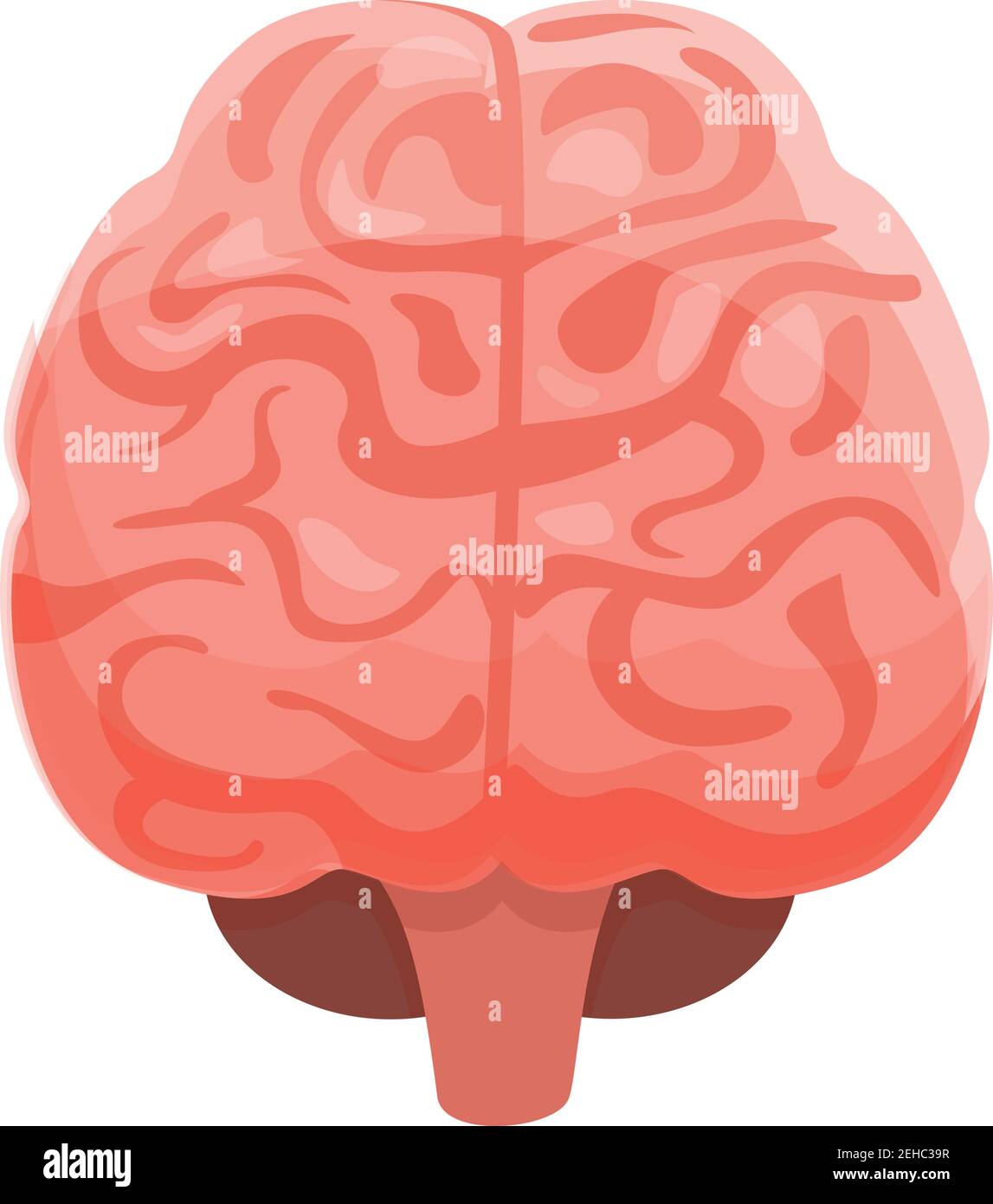 Human Brain Genius Symbol. Cartoon des menschlichen Gehirns Genie ...