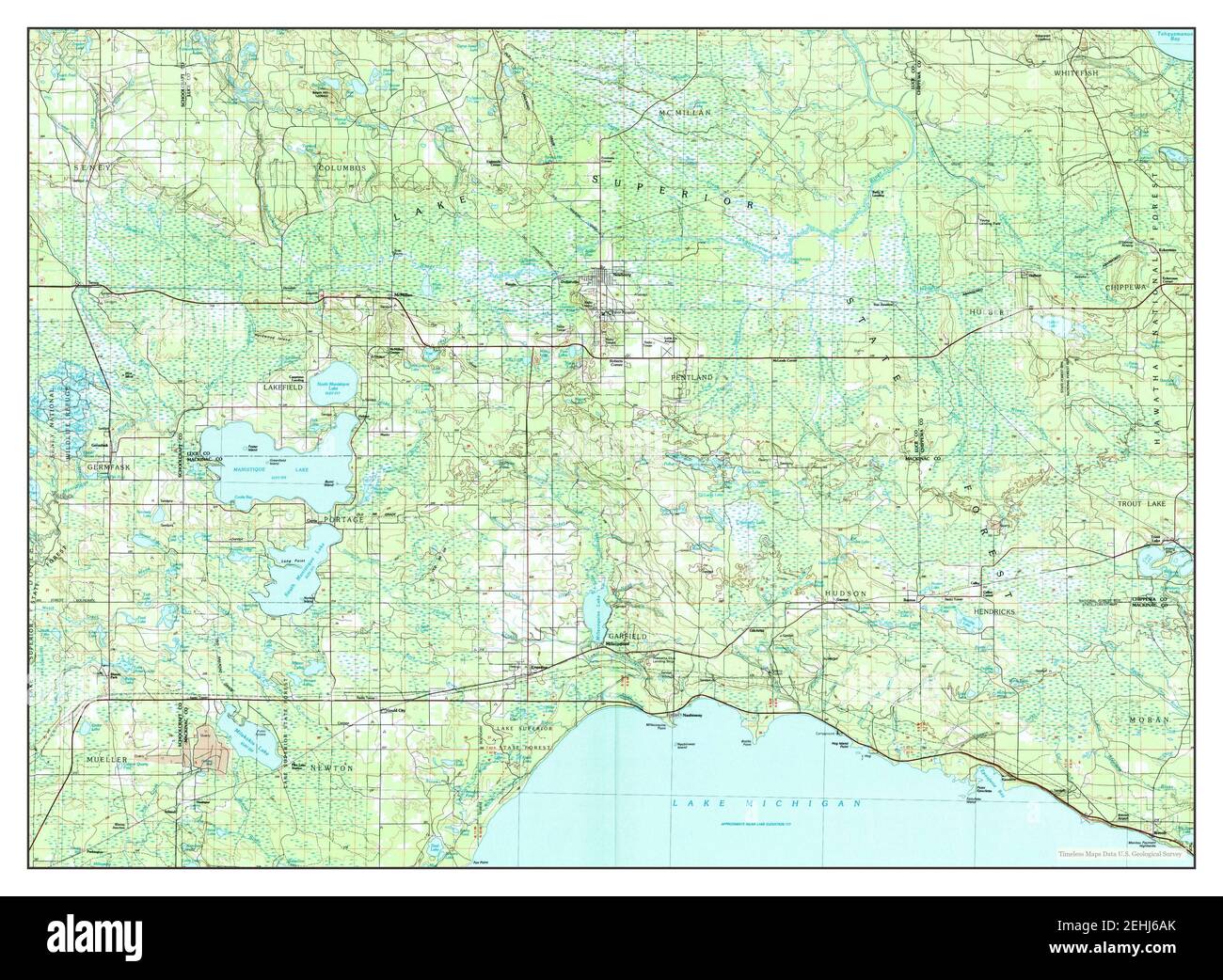 Manistique karte -Fotos und -Bildmaterial in hoher Auflösung – Alamy
