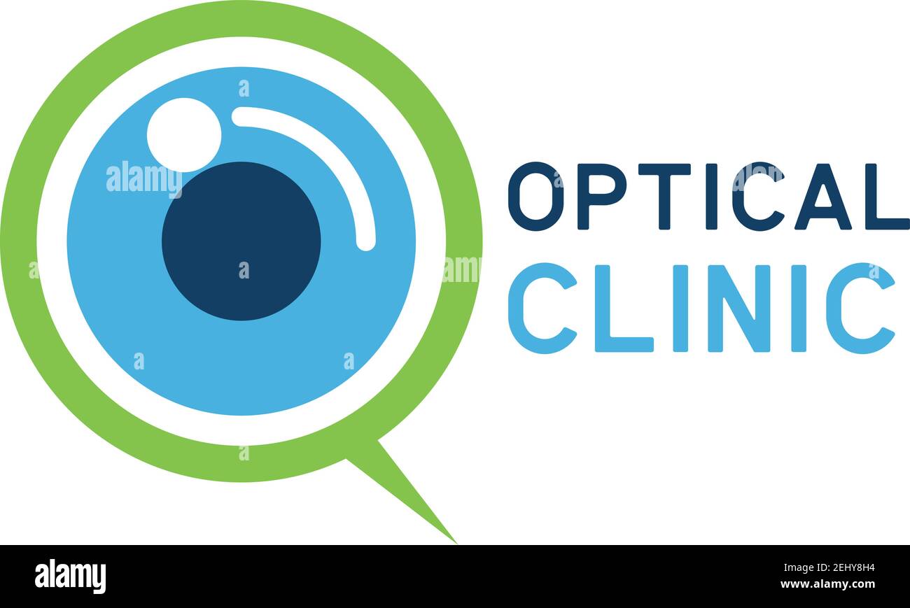 Augenklinik / Augenklinik / Augenheilkunde / Optiker Logo auf weißem ...