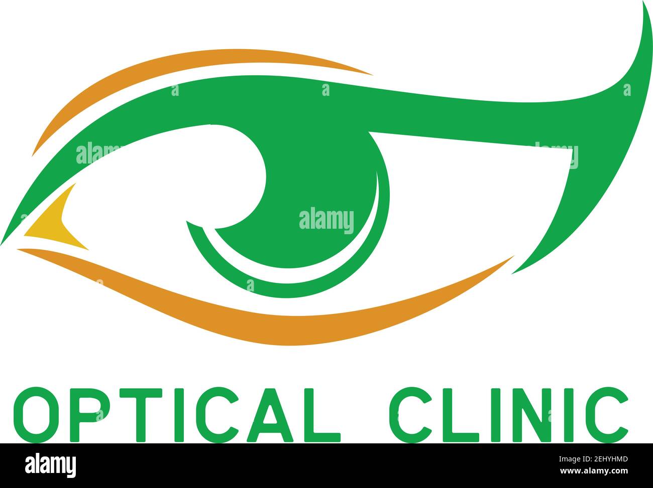 Augenklinik / Augenklinik / Augenheilkunde / Optiker Logo auf weißem ...