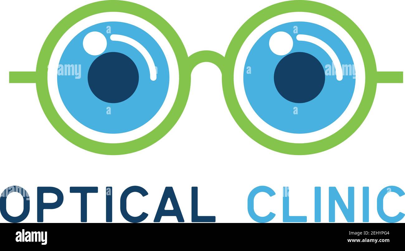 Augenklinik / Augenklinik / Augenheilkunde / Optiker Logo auf weißem ...