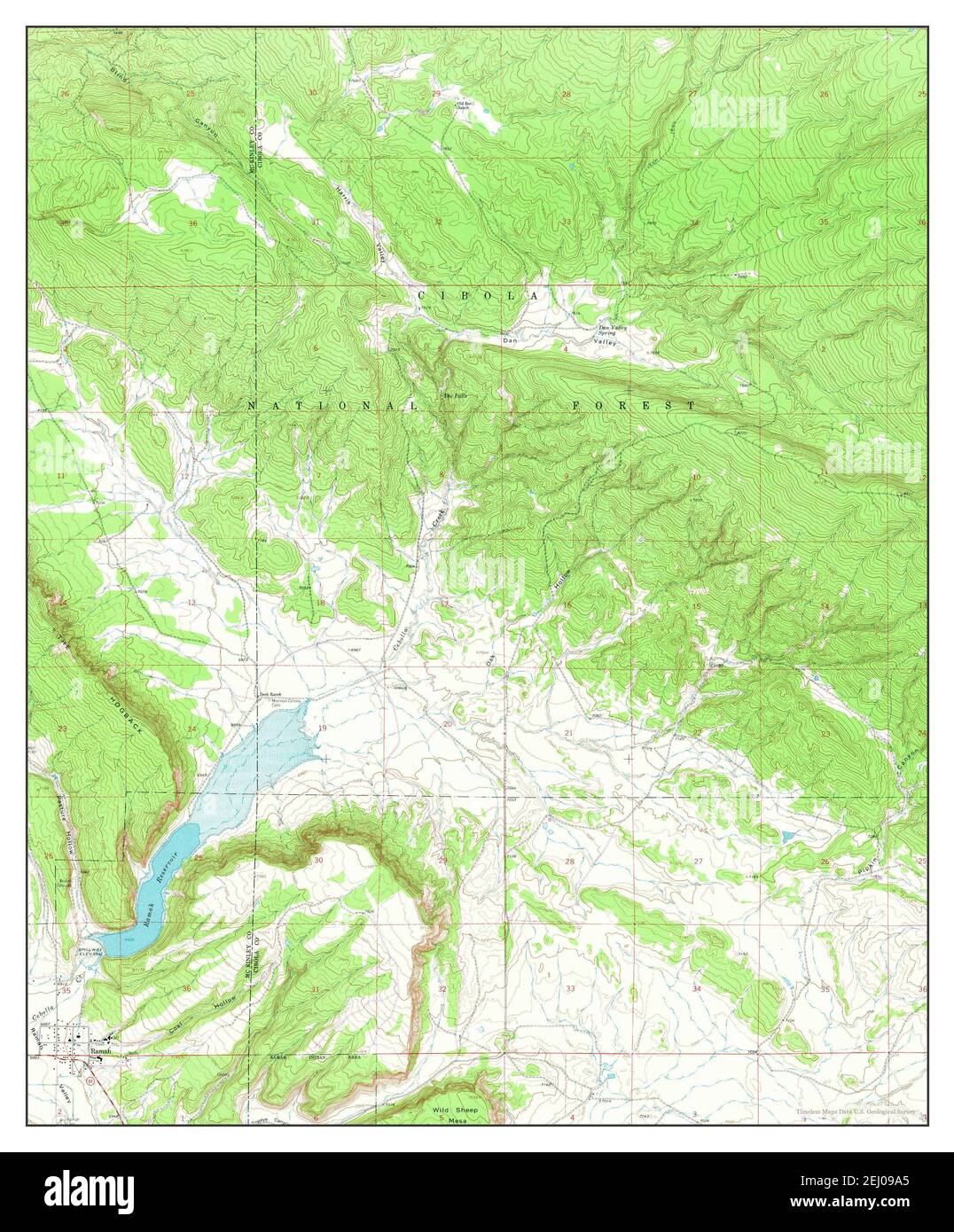 Karte von ramah new mexico -Fotos und -Bildmaterial in hoher Auflösung ...