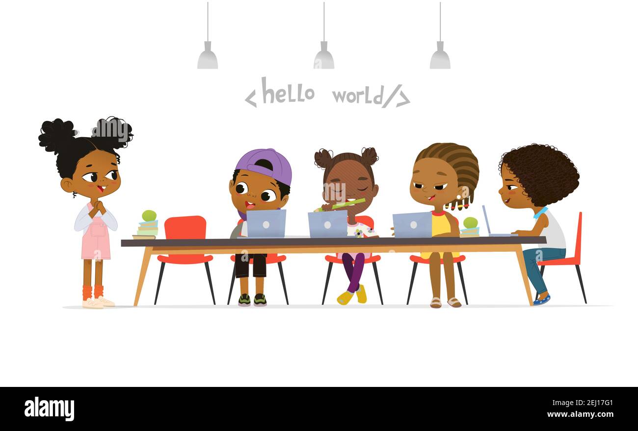 Coding at school Stock-Vektorgrafiken kaufen - Alamy