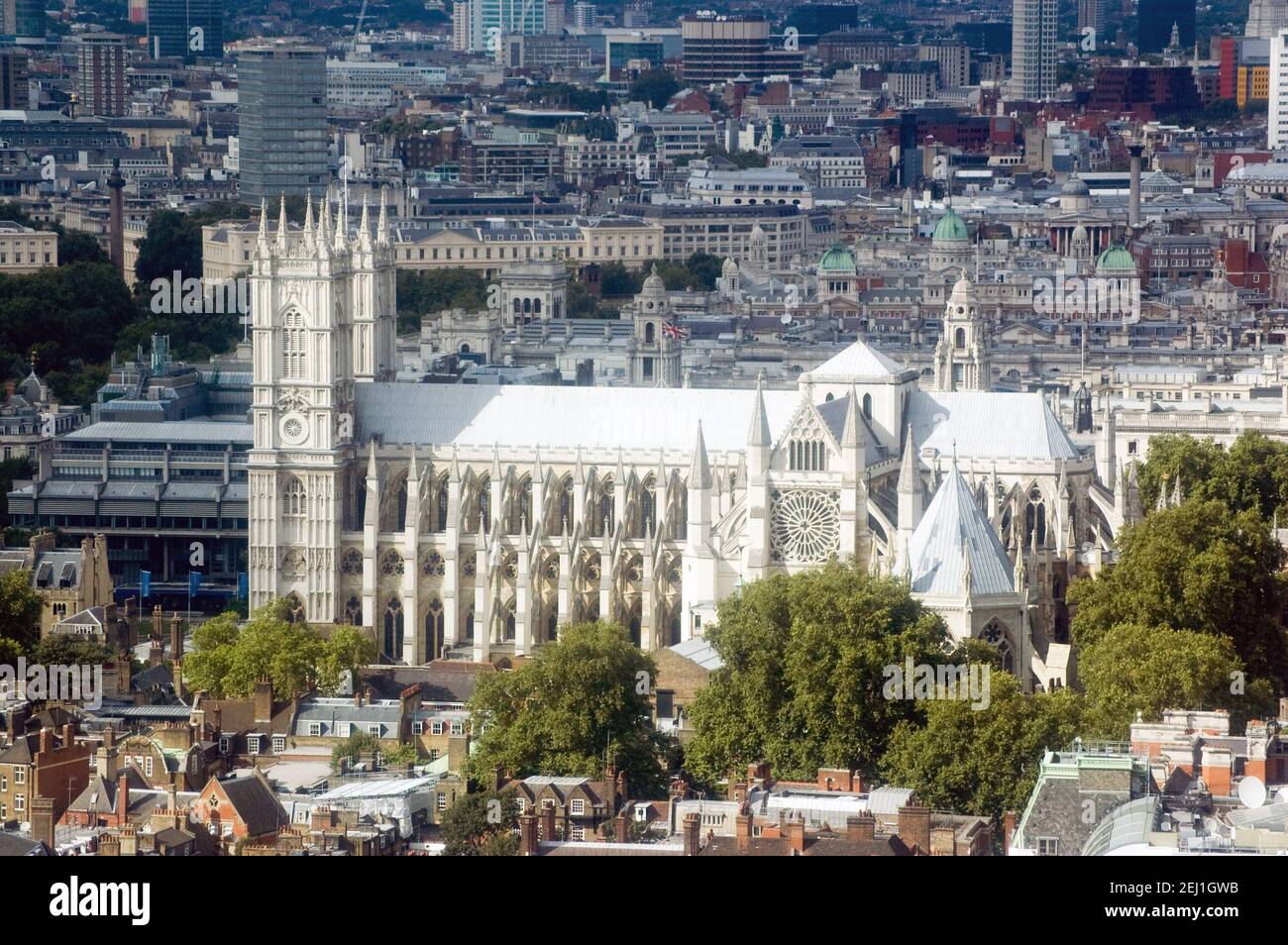 Eine luftaufnahme der westminster abbey im zentrum von london -Fotos und -Bildmaterial in hoher ...