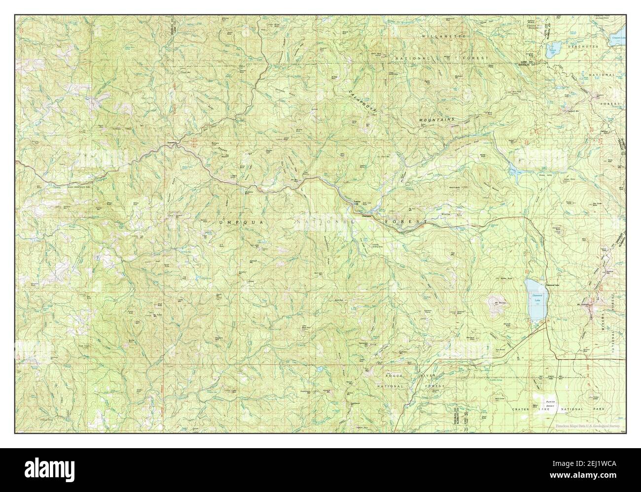 Karte von diamond lake oregon -Fotos und -Bildmaterial in hoher ...