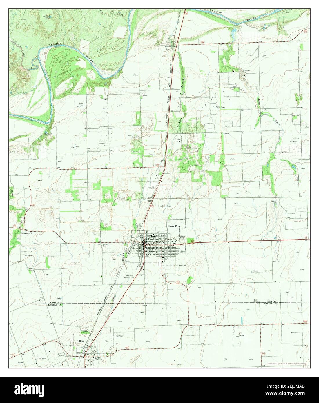Karte von knox city, texas -Fotos und -Bildmaterial in hoher Auflösung ...