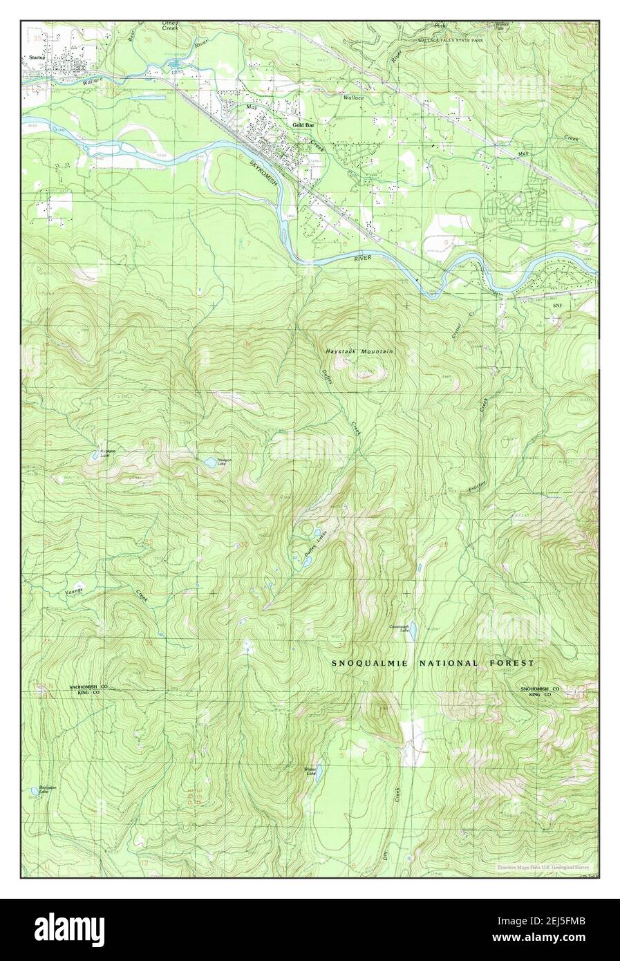 Washington gold karte -Fotos und -Bildmaterial in hoher Auflösung – Alamy