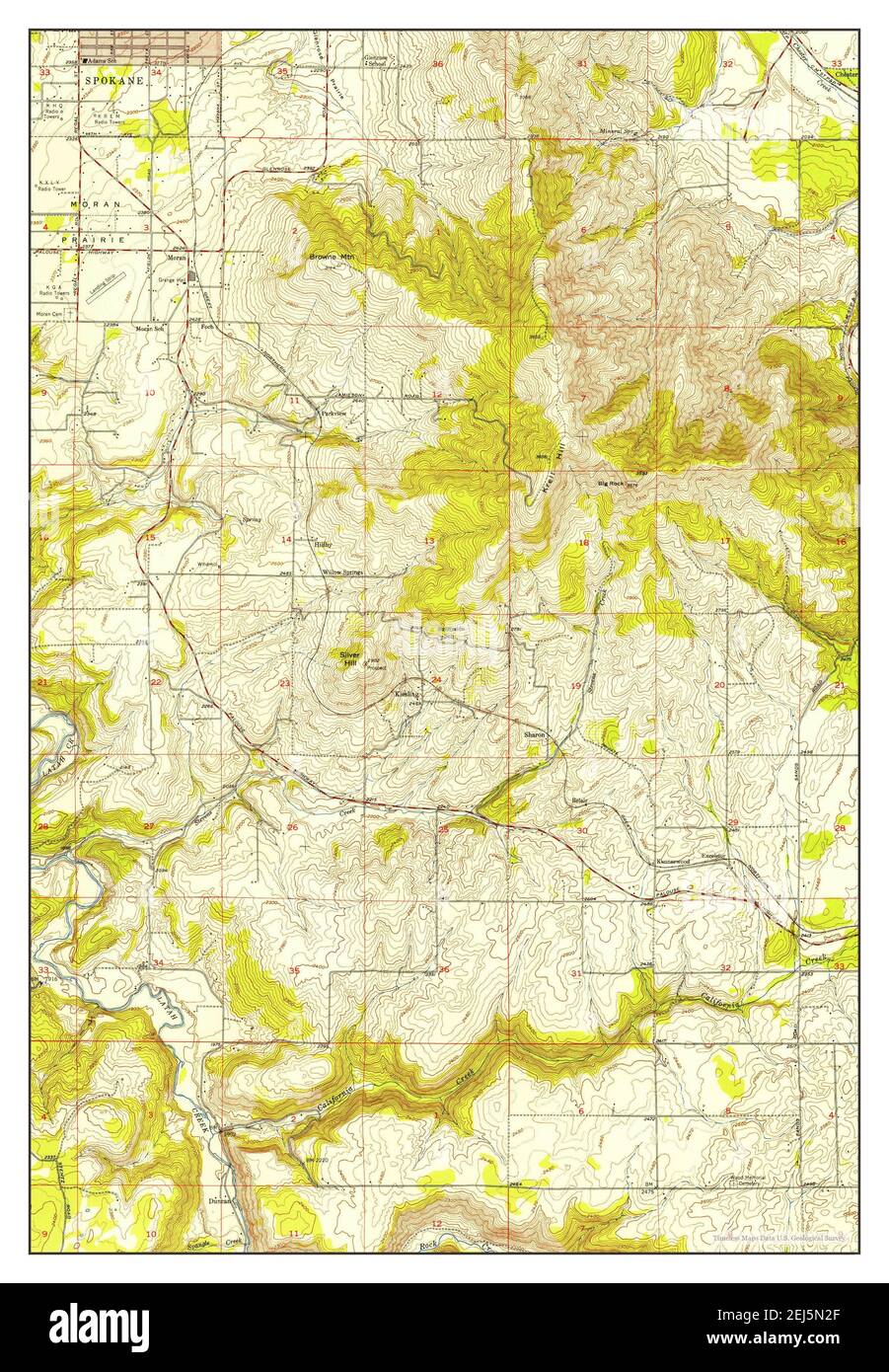 Vintage karte von spokane -Fotos und -Bildmaterial in hoher Auflösung ...